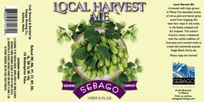 Sebago Brewing Company Releases Local Harvest Ale • thefullpint.com