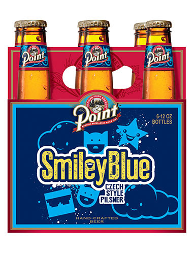 Stevens Point Brewery Introduces Point Smiley Blue Pils • thefullpint.com
