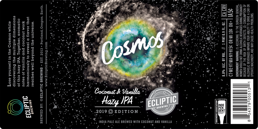 Ecliptic Brewing Releases Cosmos Coconut & Vanilla Hazy IPA ...