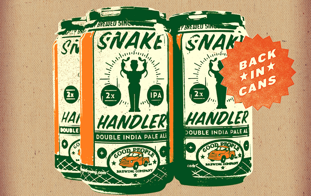 Good People Brewing Snake Handler Double IPA Returns • thefullpint.com